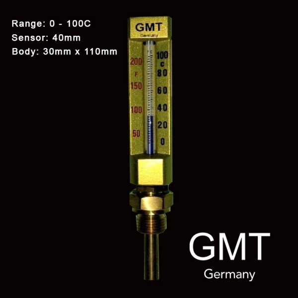 Jual GMT THERMOMETER INDUSTRIAL 100C x 40MM - Duta Tunggal
